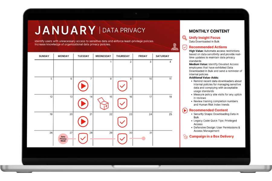Living Security Releases 2025 Human Risk Management Calendar